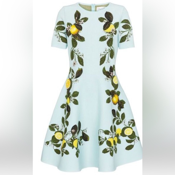 Oscar De La Renta Lemon Dress